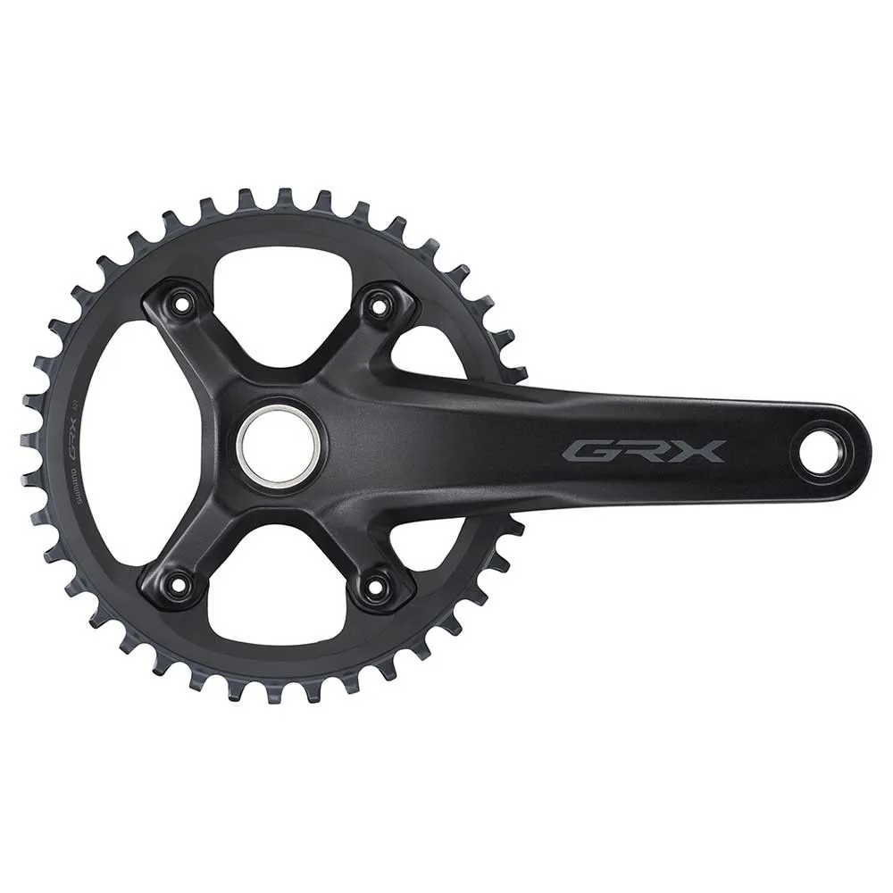 Shimano GRX FC-RX600-1 110/80 BCD crankset, Black | Bikeinn