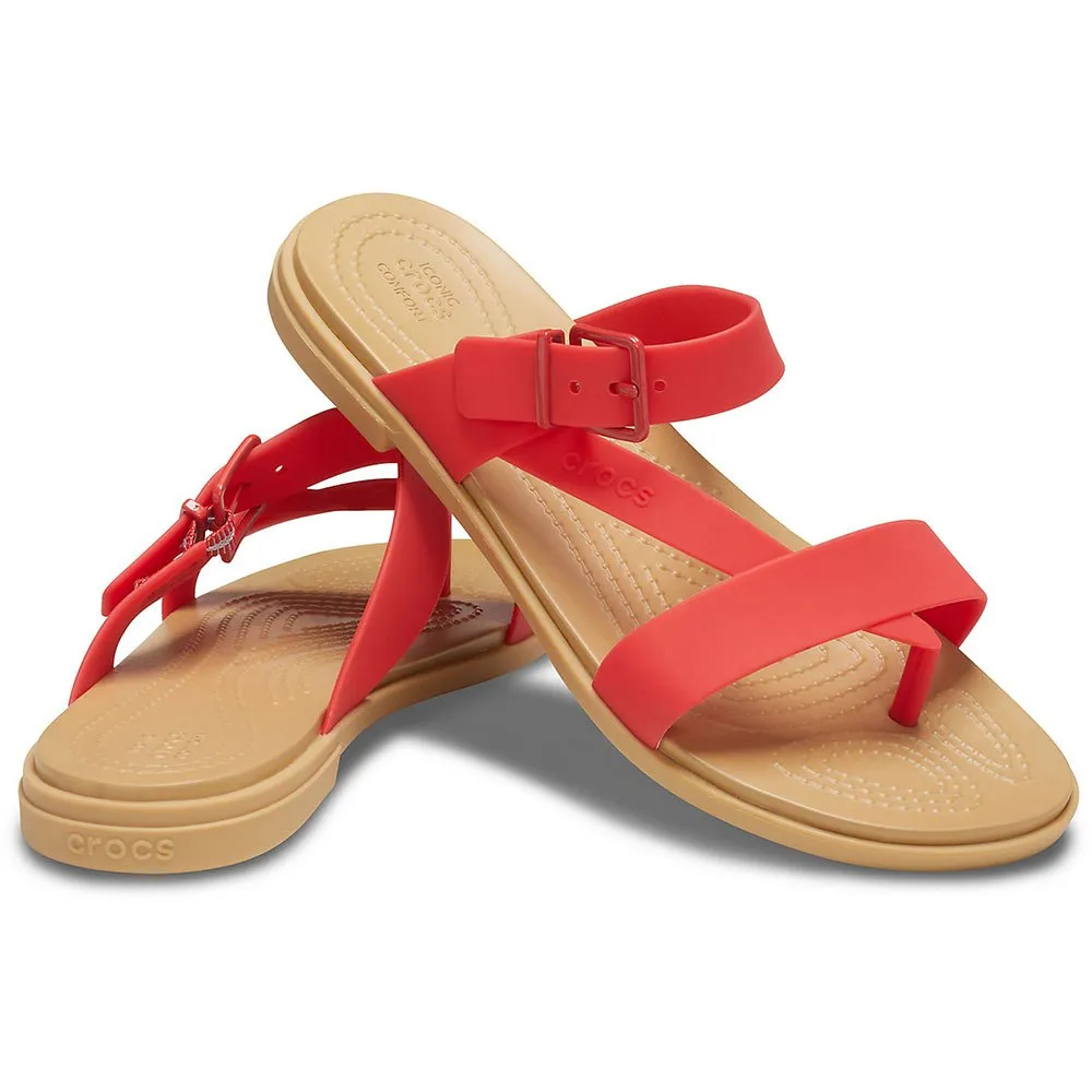 Crocs Tulum Toe Post sandals Red | Dressinn