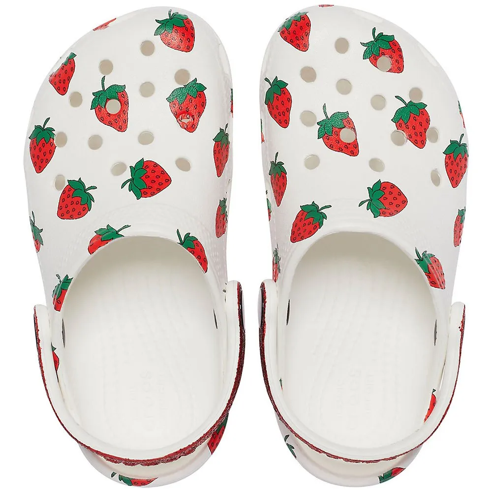 Crocs Classic Food Print White | Dressinn