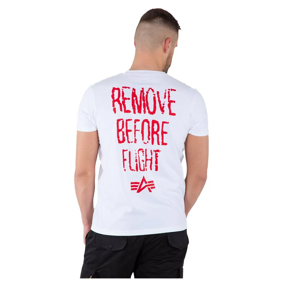 Alpha industries RBF Moto Short Sleeve T-Shirt White | Dressinn