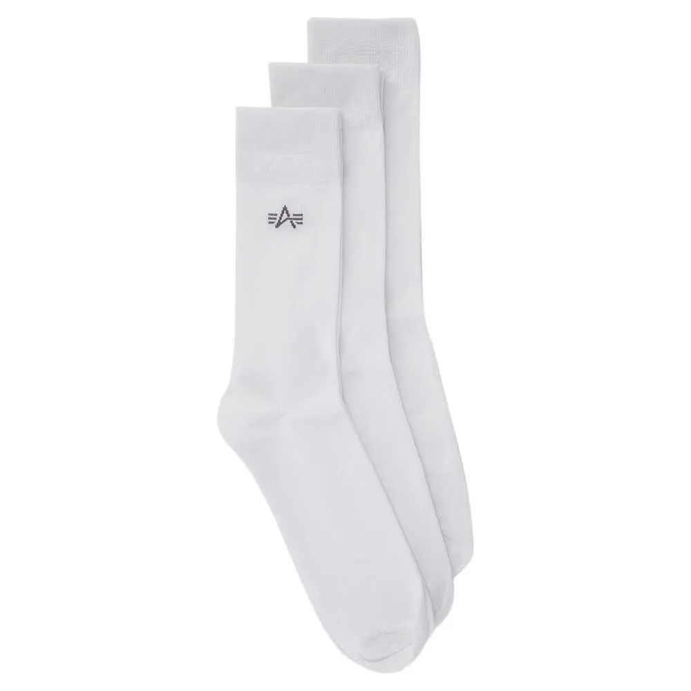 Alpha industries Basic socks 3 pairs White | Dressinn