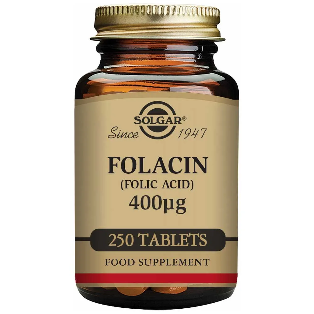 Solgar Folacin 400mcgr 250 Units, Brown | Bikeinn