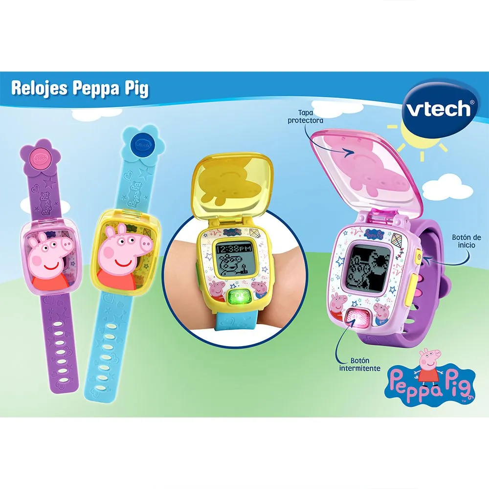 Vtech Peppa Pig Watch Purple | Kidinn