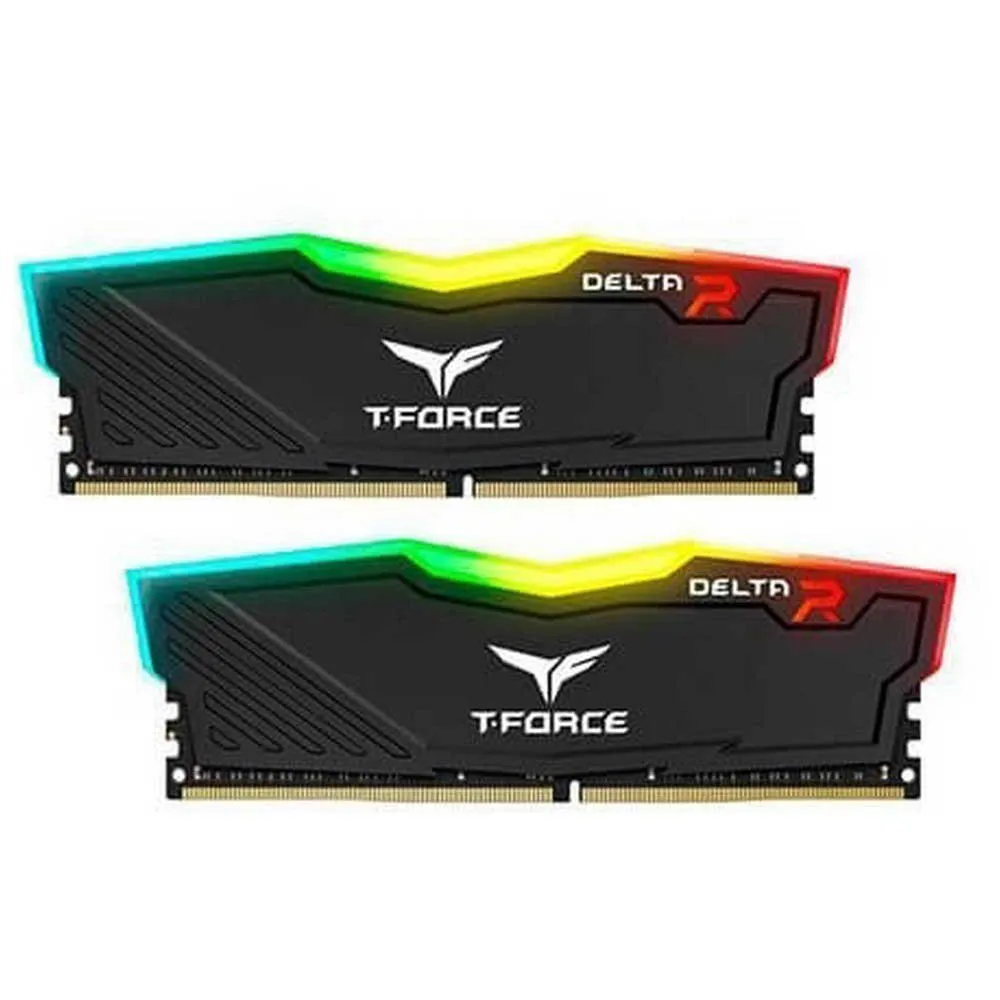 Team group Delta T-Force 16GB 2x8GB DDR4 3200Mhz RGB RAM Memory Black ...