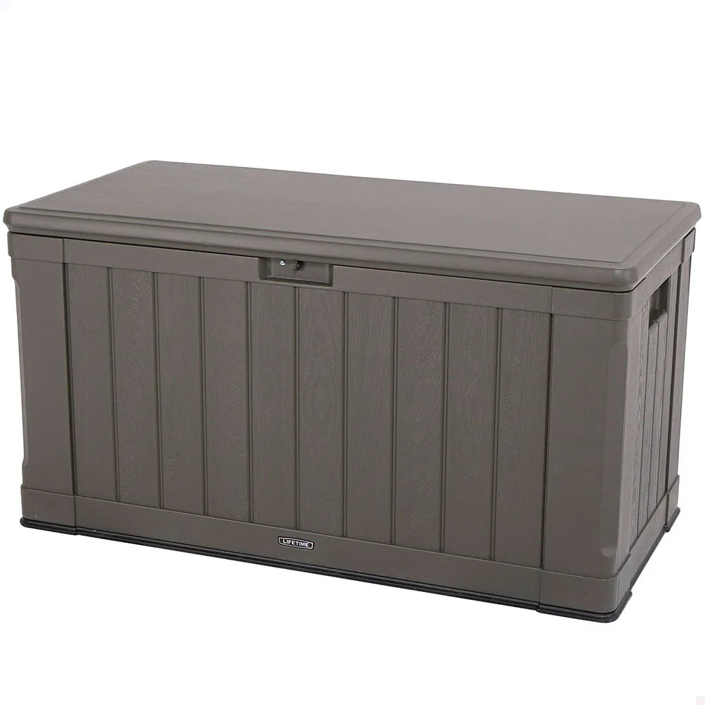Lifetime Outdoor Storage Deck Box Brown | Trekkinn