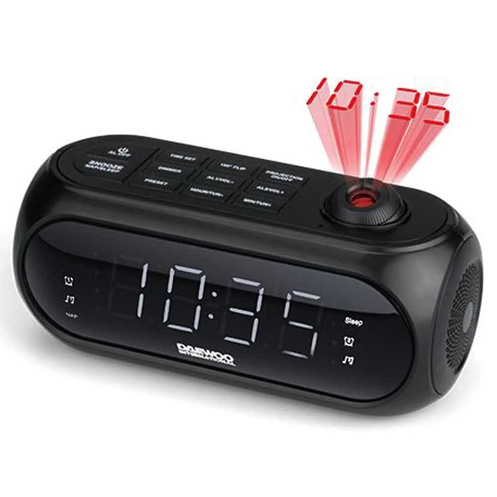 Daewoo DCP490B Alarm clock Black | Techinn