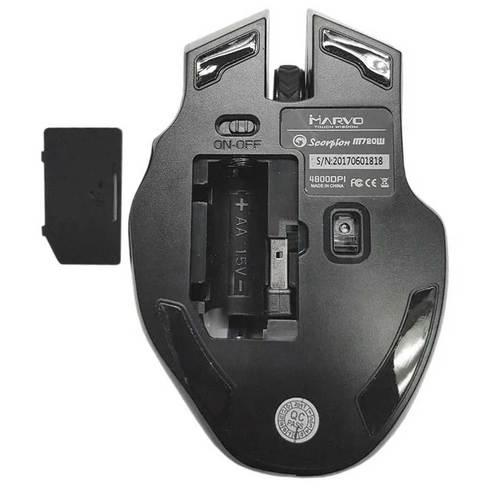 Scorpion marvo M720W 4800 DPI wireless gaming mouse Black| Techinn