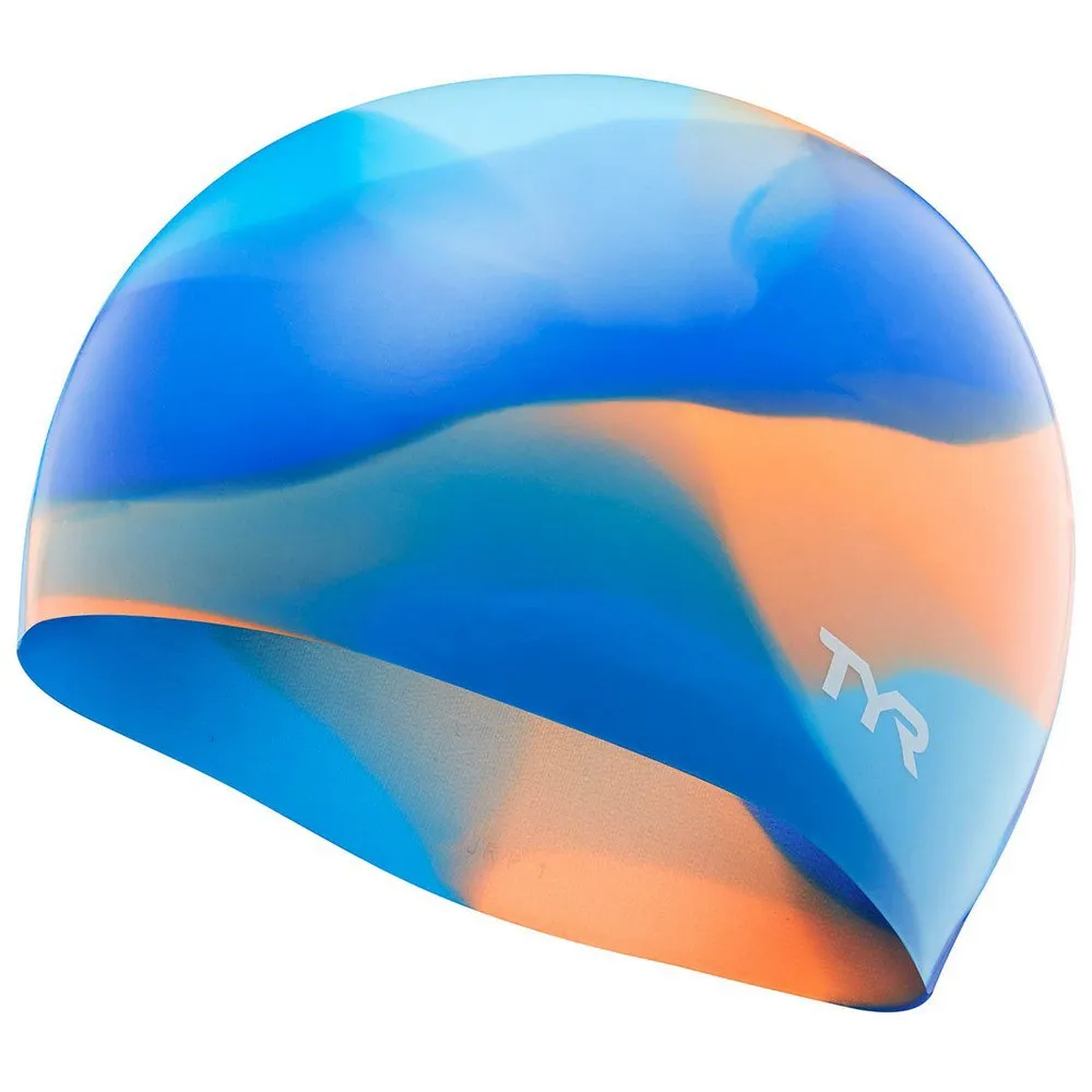 TYR Tie Dye Swimming Cap Blue | Swiminn