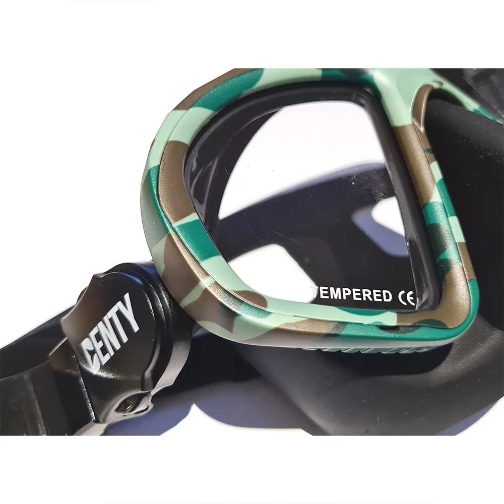 Denty Camo spearfishing mask Green | Diveinn
