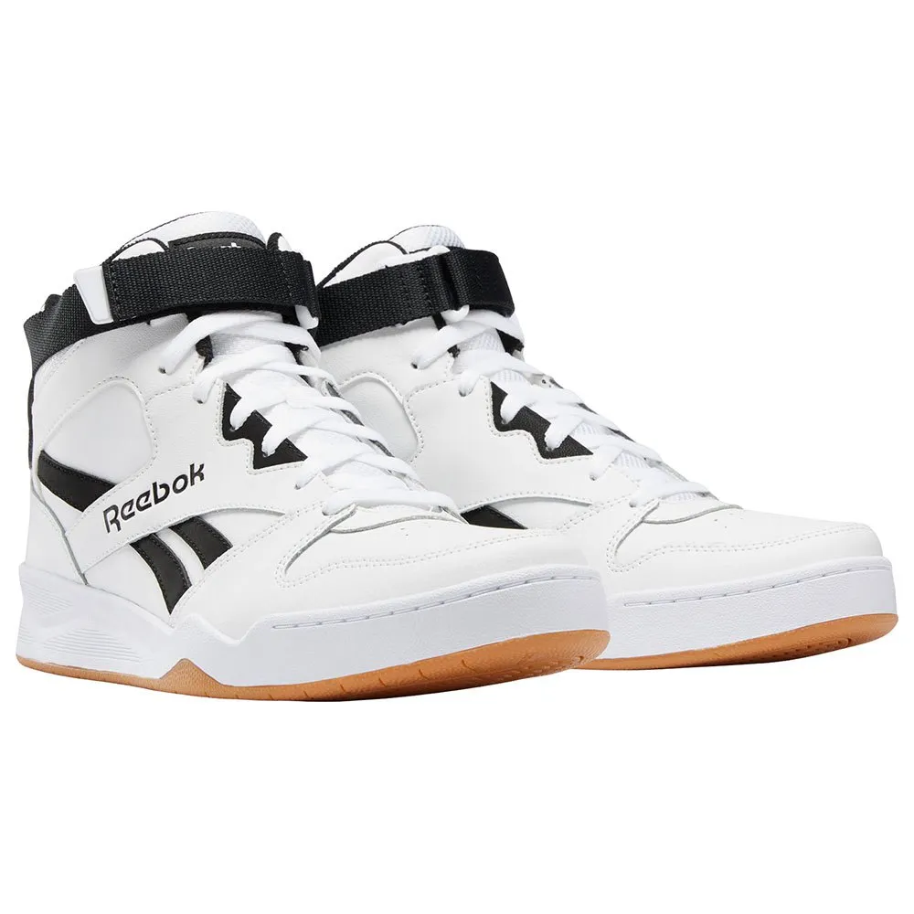 Reebok Royal BB4500 Hi Strap trainers White | Dressinn