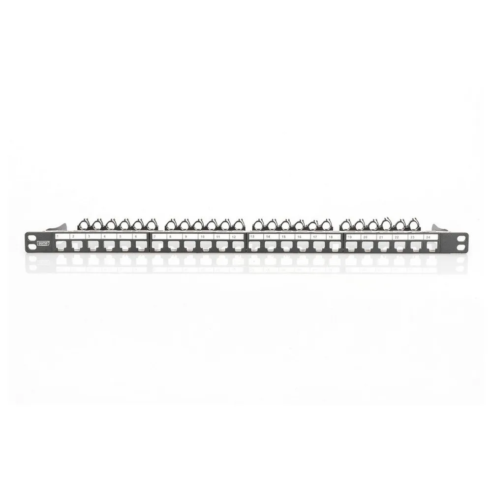 Digitus Cat6 UTP/FTP Patch Panel 24 Ports Silver | Techinn