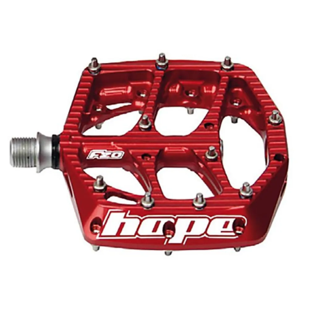 Hope F20 Platform Pedals, Red | Bikeinn