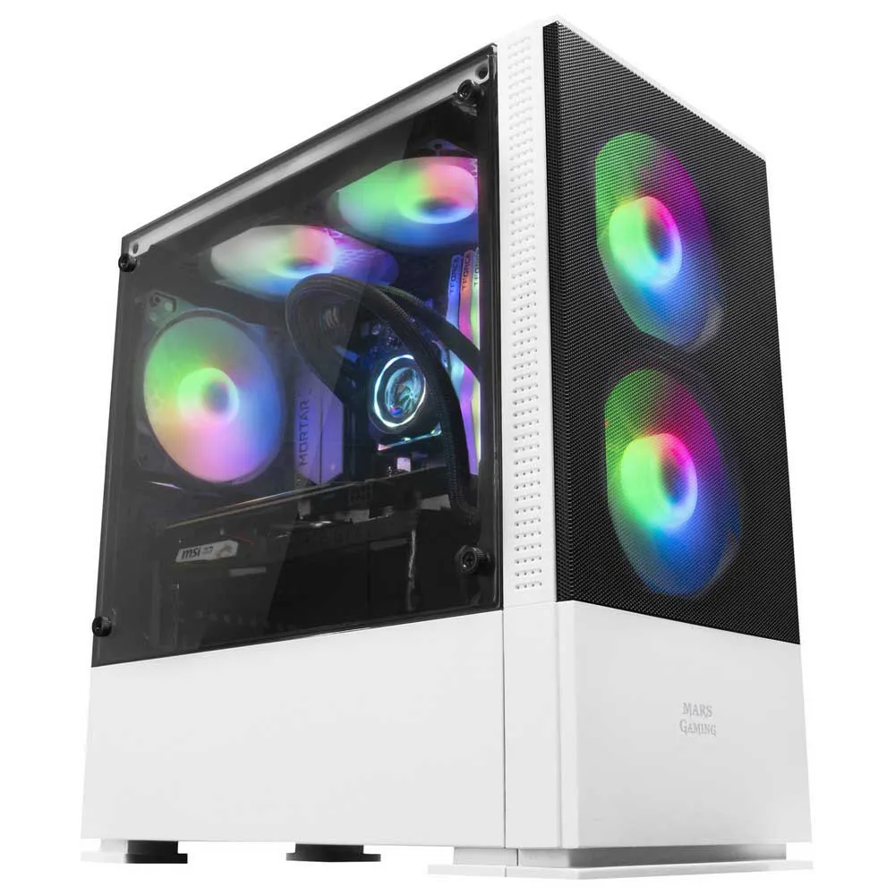 Mars gaming MCZ Gaming PC tower case White | Techinn
