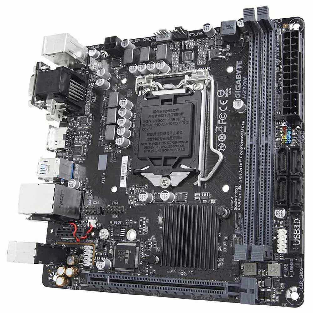 Gigabyte H310N Motherboard Black | Techinn