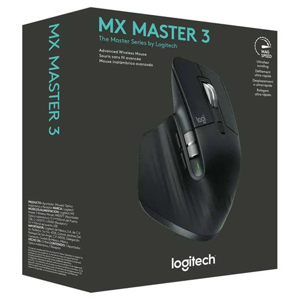 Logitech MX Master 3 wireless gaming mouse Black | Techinn