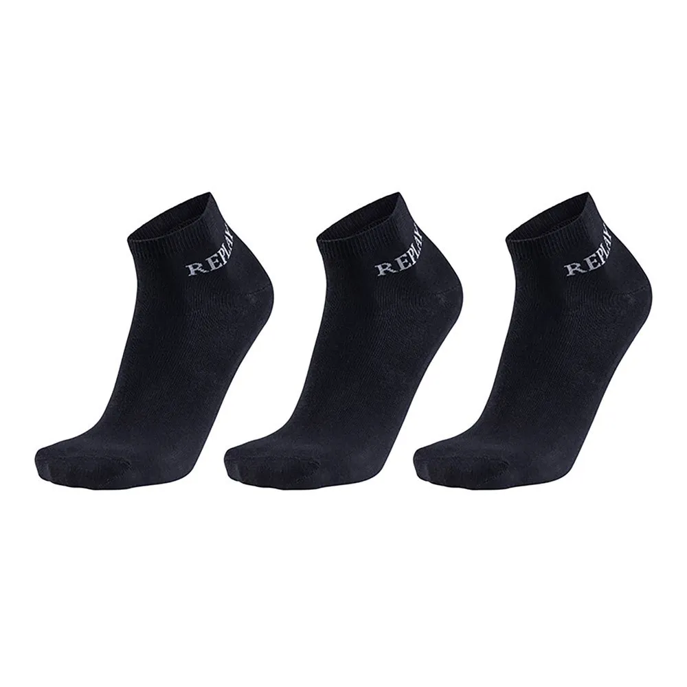Replay Basic Leg short socks 3 pairs Black | Dressinn