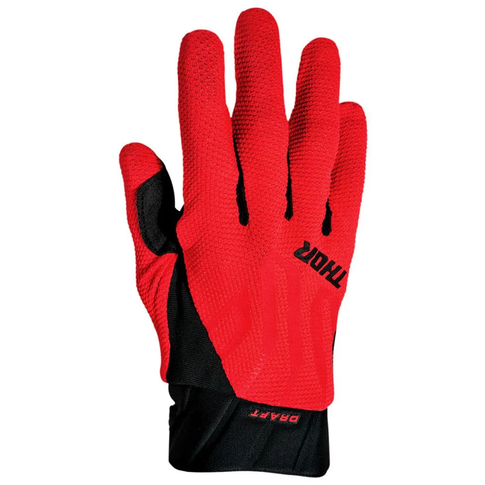 Thor Draft off-road gloves Red | Motardinn