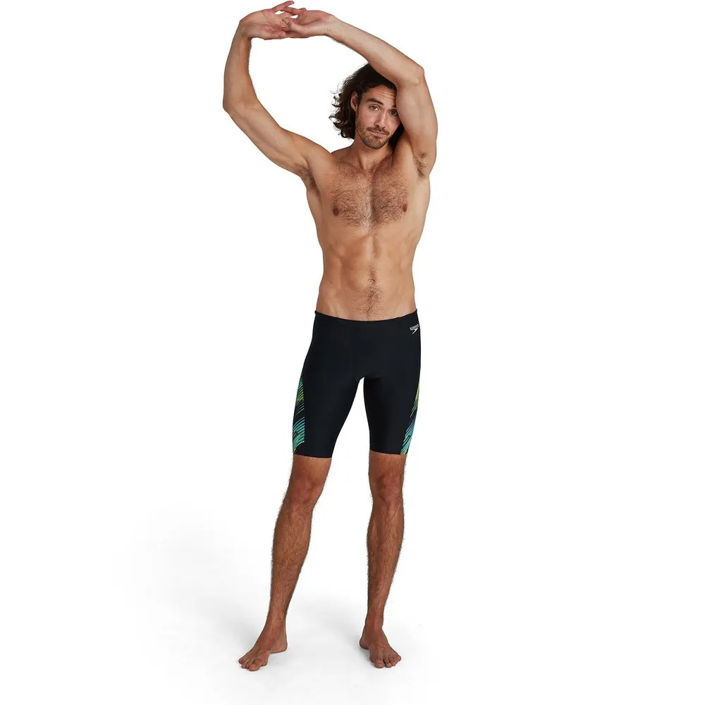 Speedo Allover V-Cut Jammer Black | Swiminn