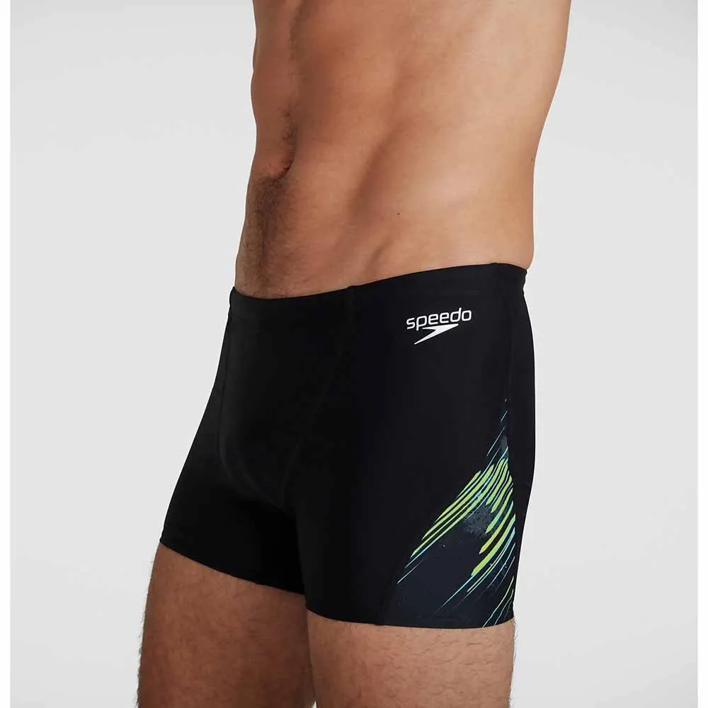 Speedo Allover V-Cut Swim Boxers Black | Swiminn