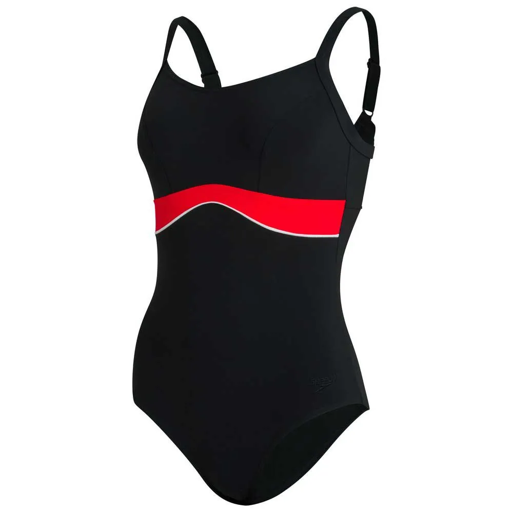 Speedo Salacia Clipback Shaping Swimsuit Black | Swiminn