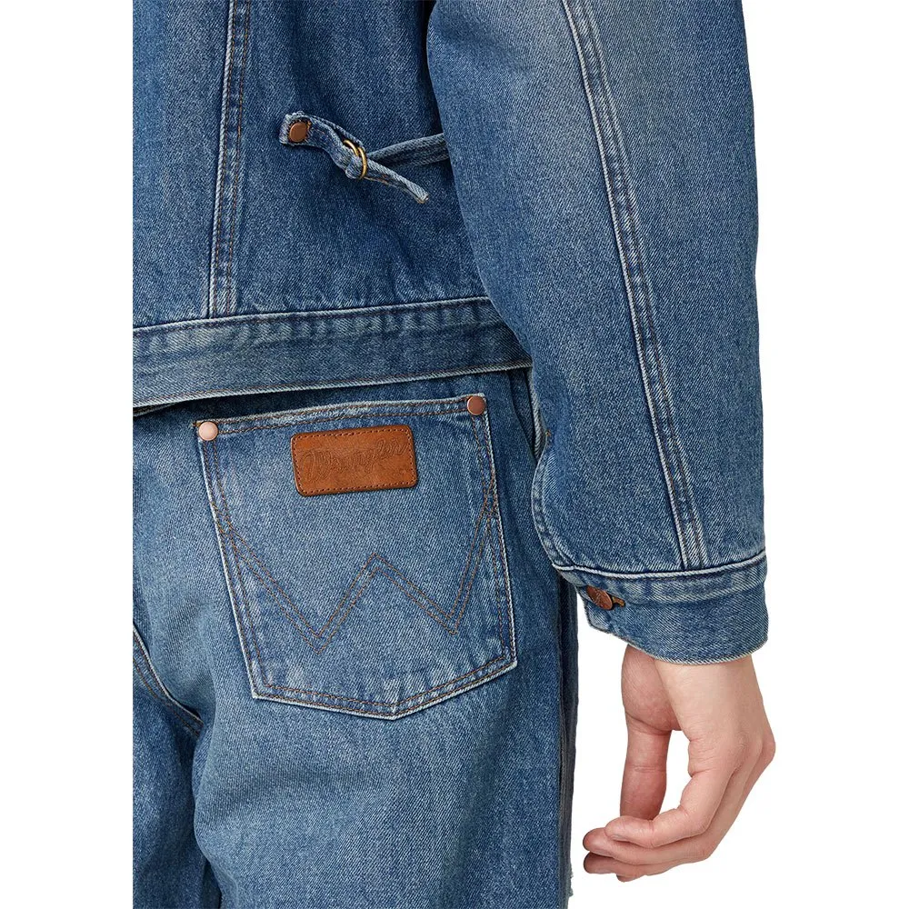Wrangler Flannel Heritage denim jacket Blue | Dressinn