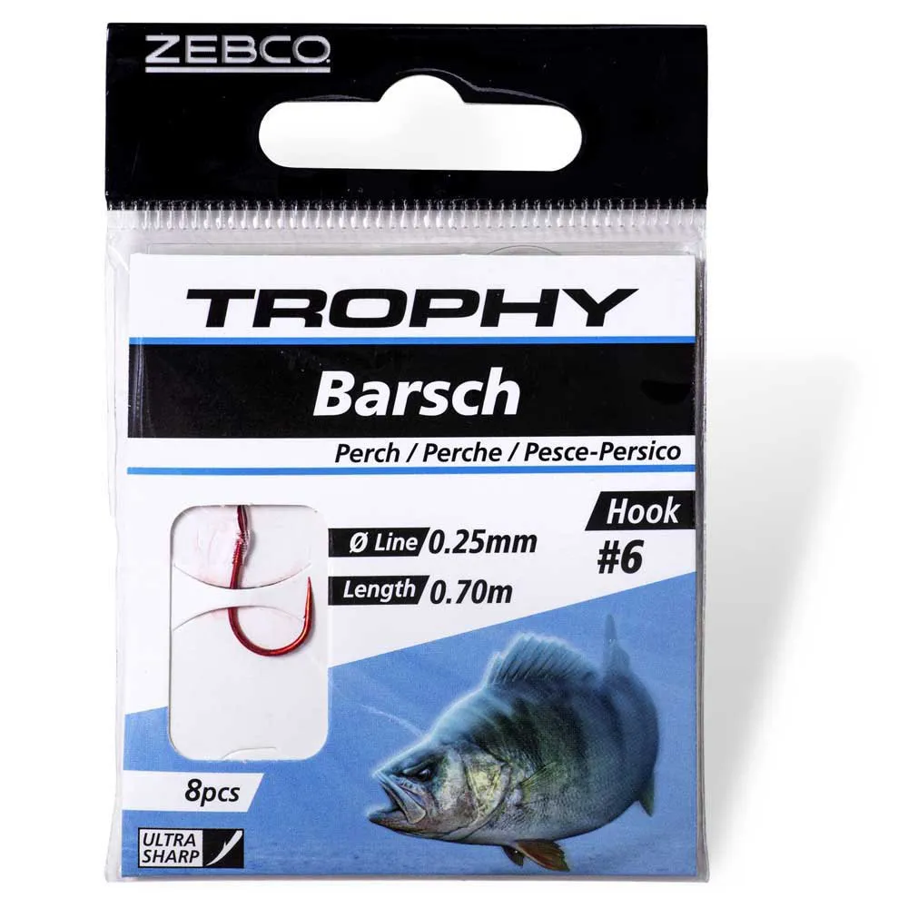 Zebco Trophy Perch Tied Hook White | Waveinn