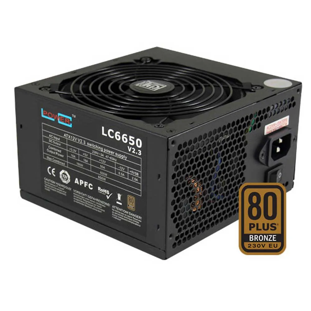 Lc power LC6650M V2.31 650W Modular Power Supply Black | Techinn