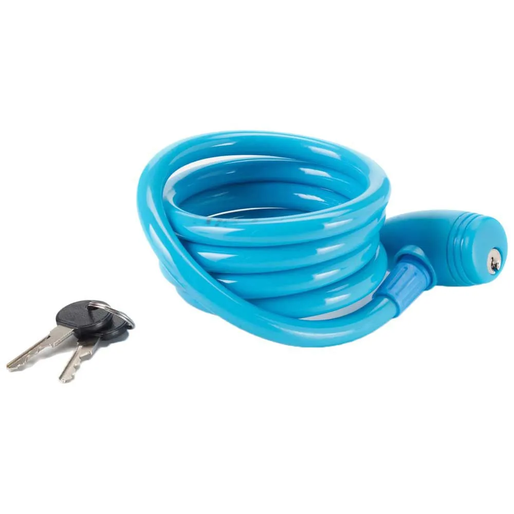 Nfun Spiral Cable Lock, Blue | Bikeinn