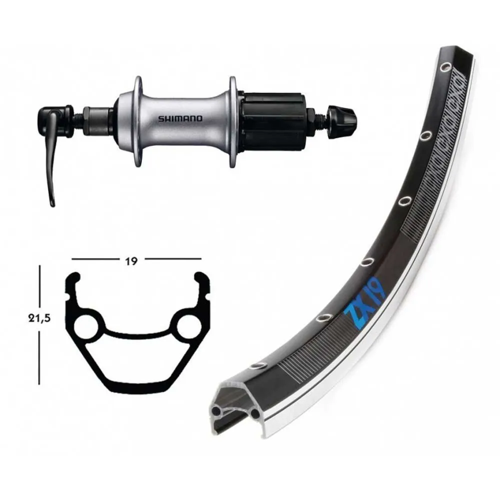 Winora Exal ZX 19 700 QR Shimano Acera T3000 Rear Wheel, Silver | Bikeinn