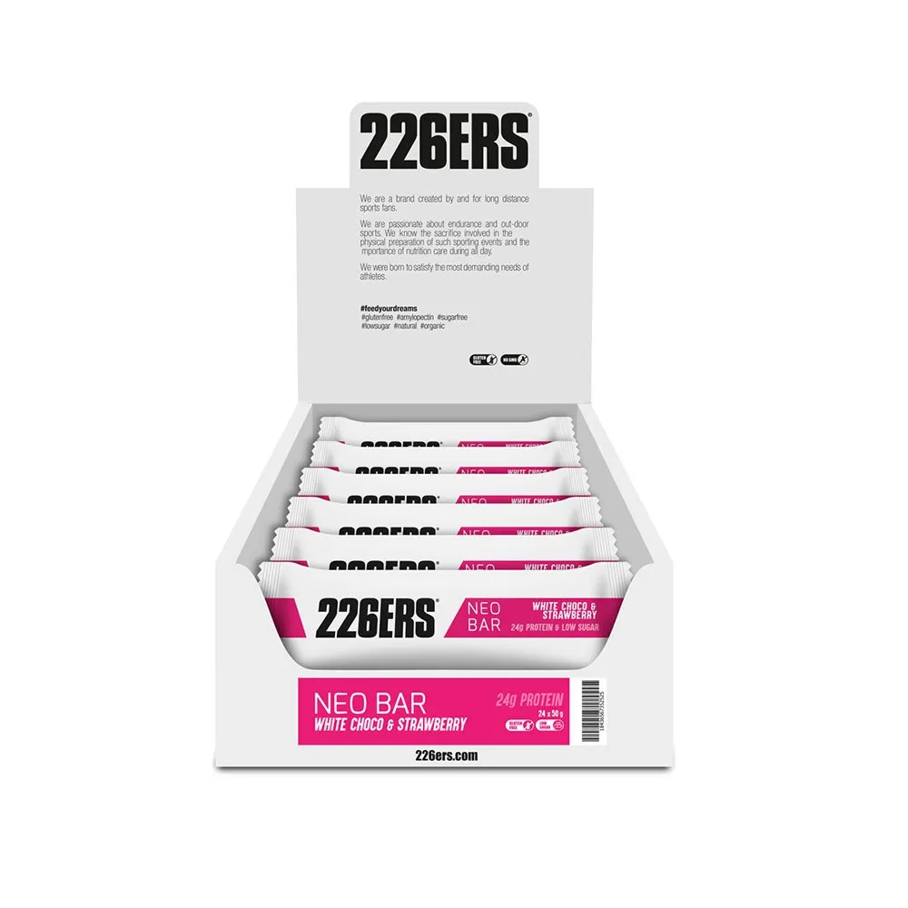 226ERS Neo 24g Protein Bars Box Banana & Chocolate 24 Units, Pink | Bikeinn