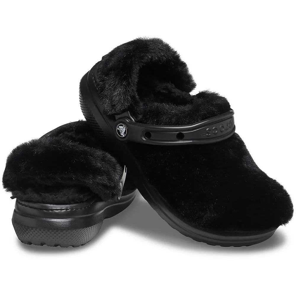 Crocs Classic Fur Sure clogs Black | Dressinn