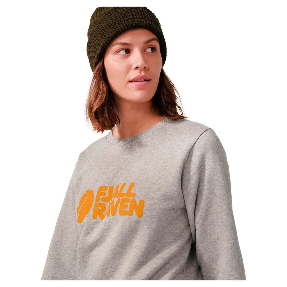 Fjällräven Logo Sweater Grey | Trekkinn