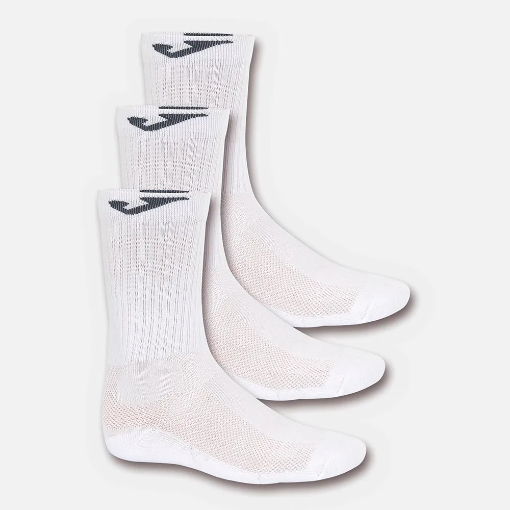 Joma Long Socks 3 Pairs White | Goalinn