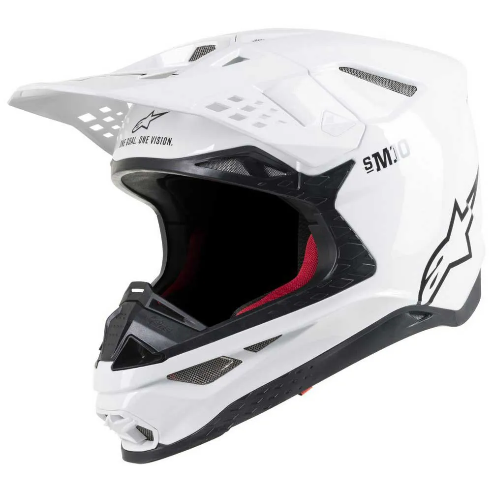Alpinestars S-M10 Solid off-road helmet White | Motardinn