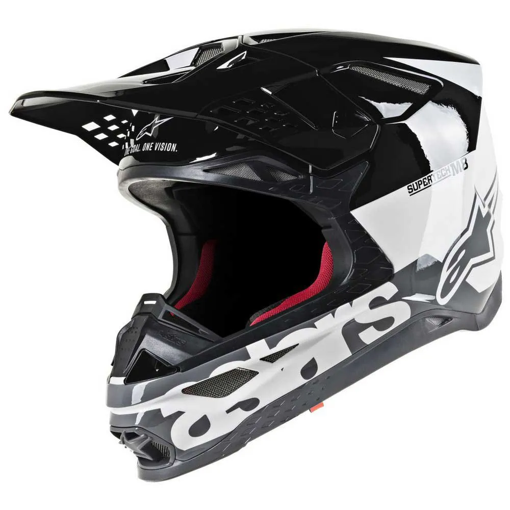 Alpinestars S-M8 Radium Motocross Helmet Black | Motardinn