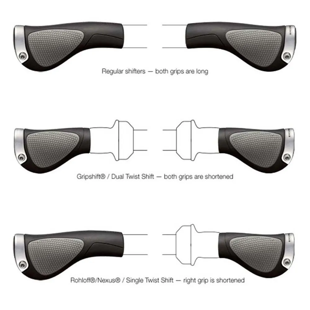Ergon GP1 griffe, Schwarz | Bikeinn