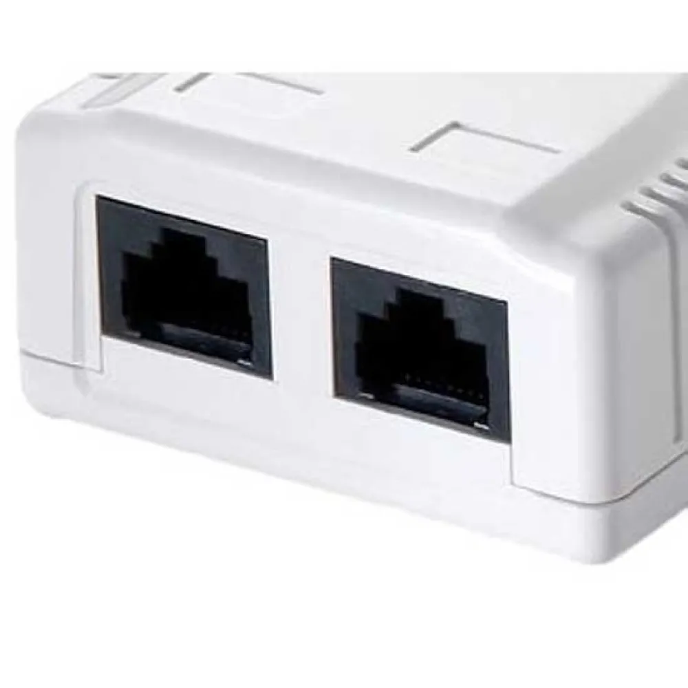 Equip 2xCAT 6 RJ45 H Rosette Surface | Techinn