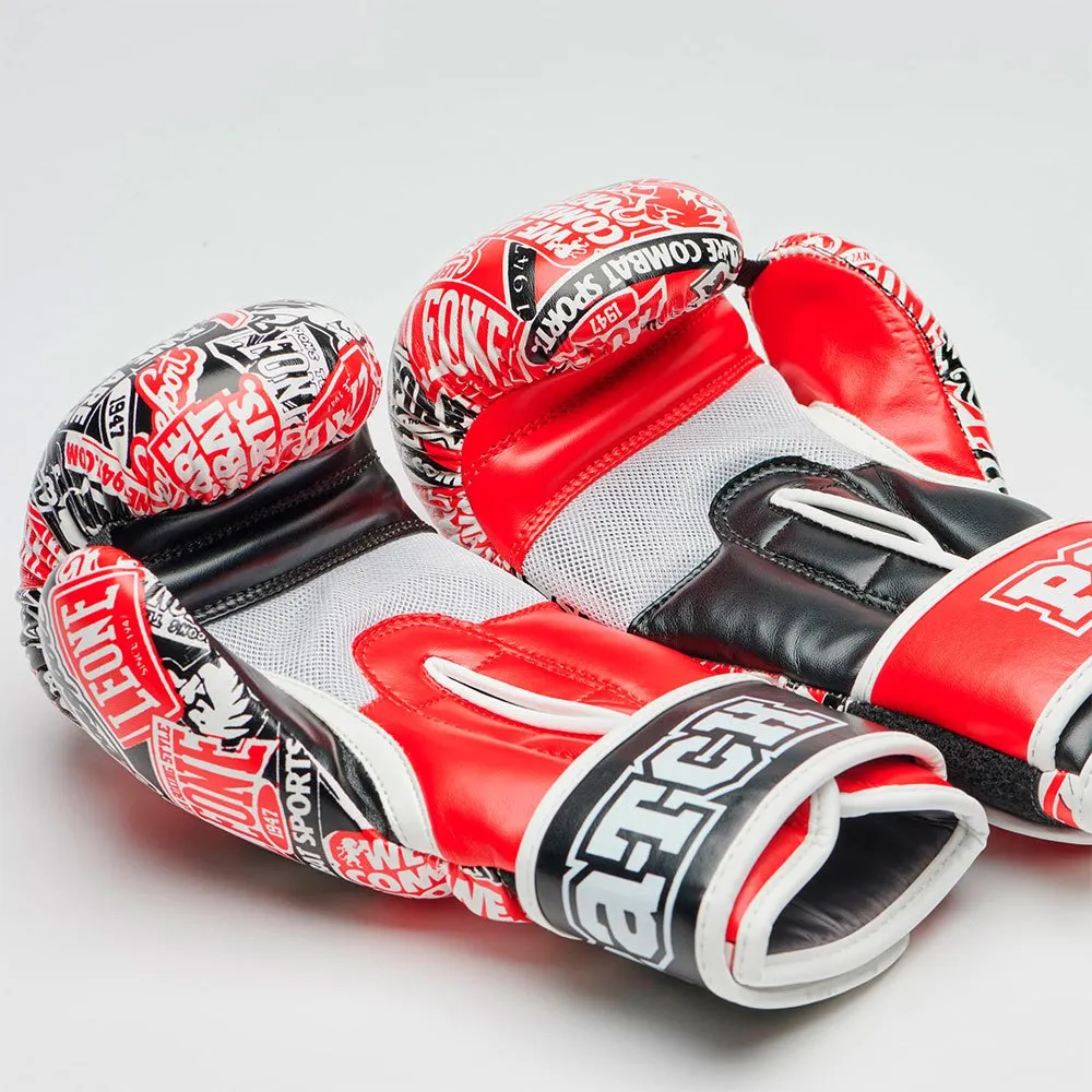 Leone1947 Patch Boxing Gloves Red | Traininn