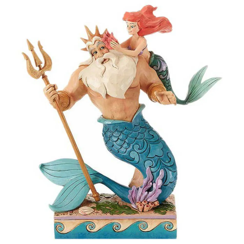 Disney La Petite Sirène Poséidon Et Ariel Banpresto 24 Cm Figurine ...
