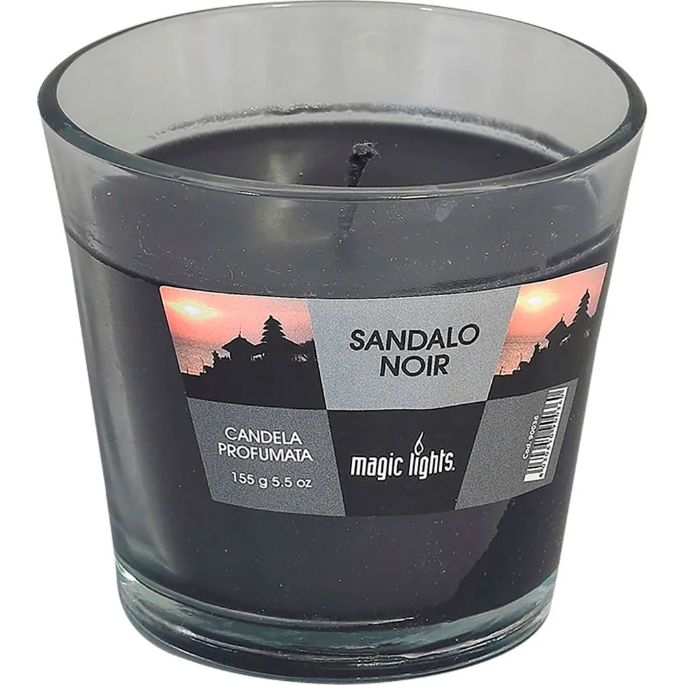 Magic lights Sandalwood Scented Candle 150gr Black | Techinn