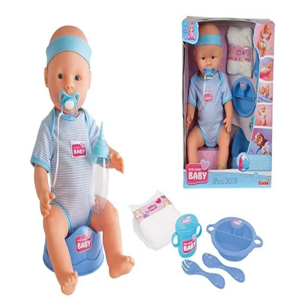 Smoby New Born Baby Boy Doll Set Multicolor | Kidinn