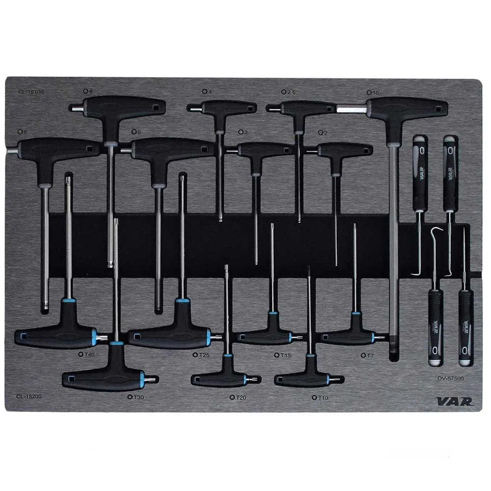 VAR Combined tools kit, Silver | Bikeinn