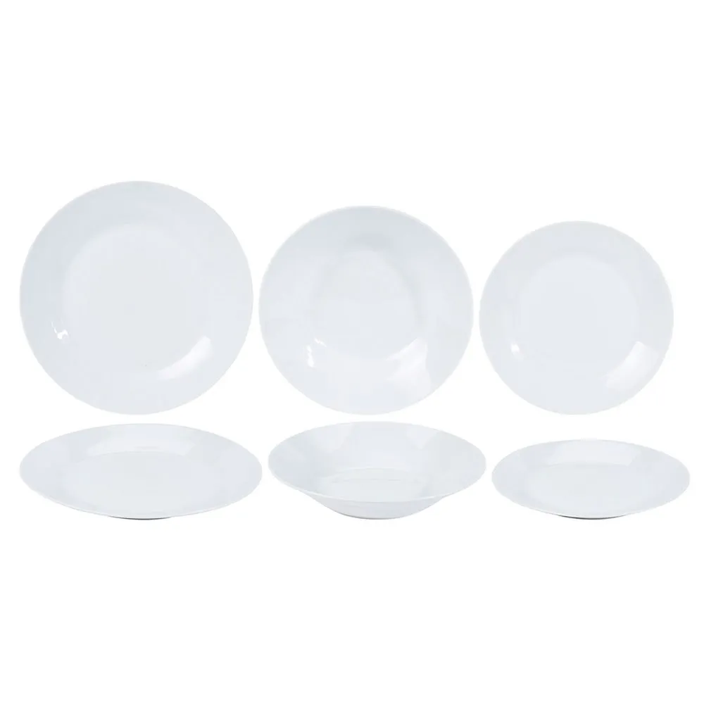 Siaki collection 18 Pieces Porcelain Dinner Set | Bricoinn