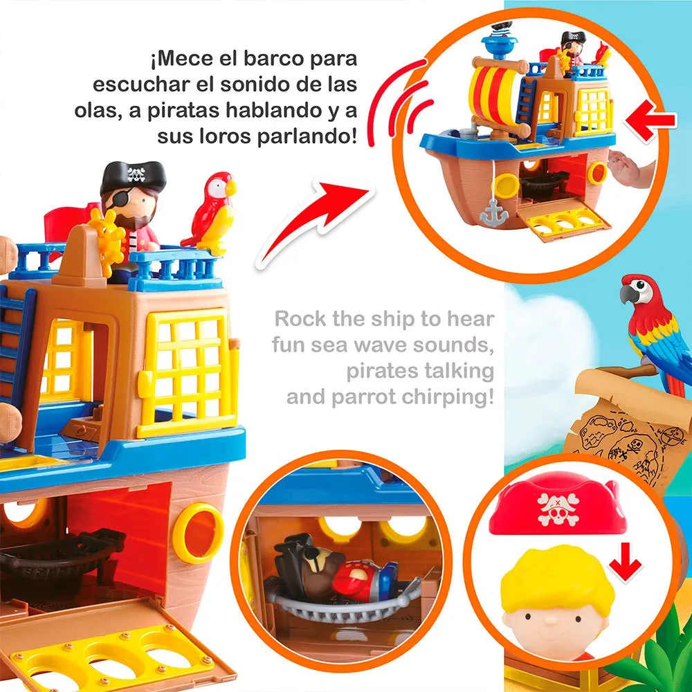 Playgo Toy Pirate Ship Multicolor | Kidinn