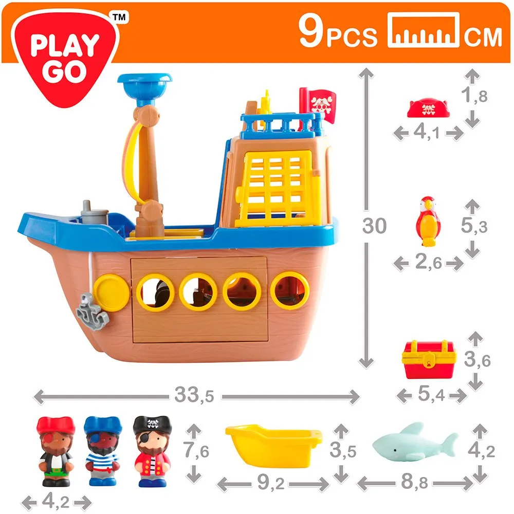 Playgo Toy Pirate Ship Multicolor | Kidinn