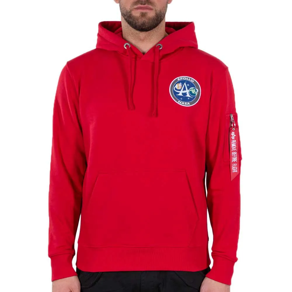 Alpha industries Apollo Mission Kapuzenpullover Rot | Dressinn