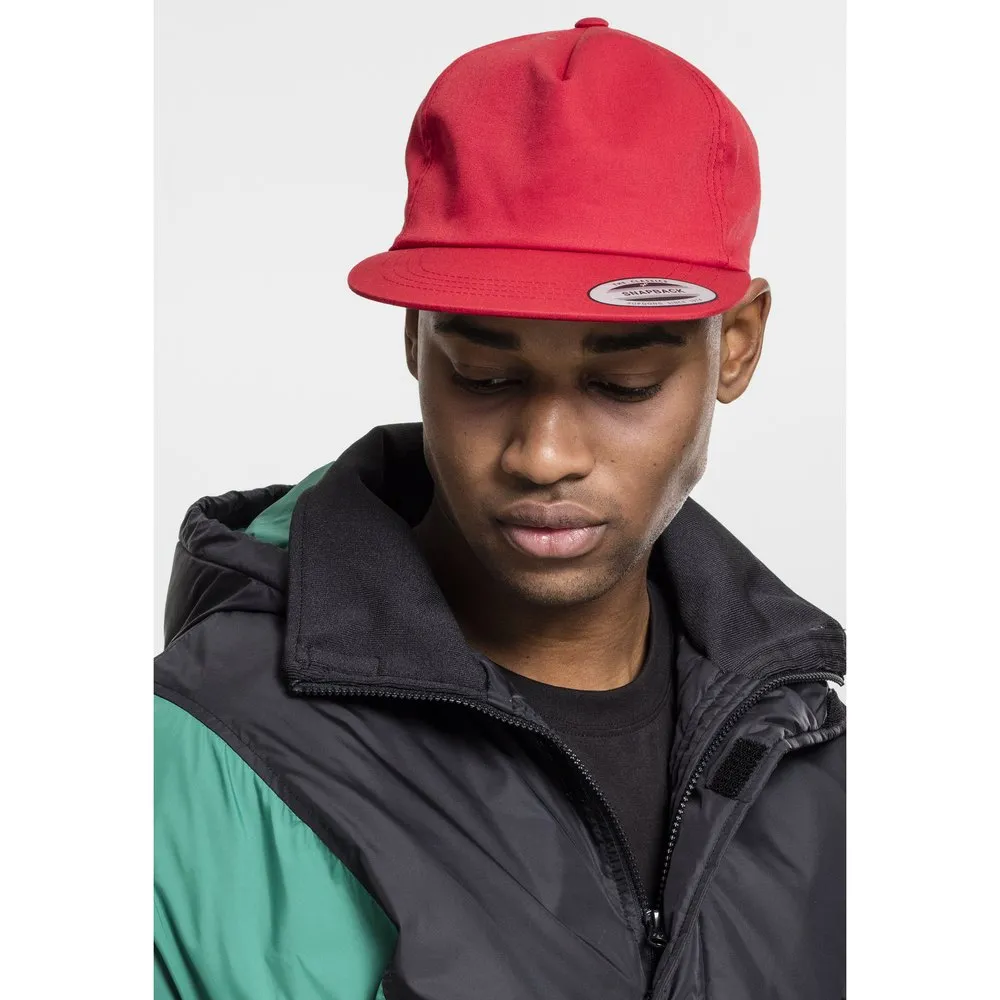 Flexfit Untructured 5-panel cap Red | Dressinn