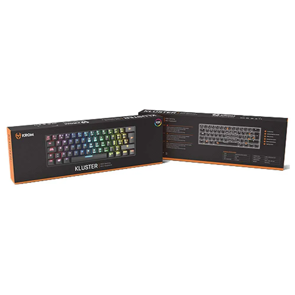 Krom Mini Kluster RGB Gaming Wireless Mechanical Keyboard Black| Techinn