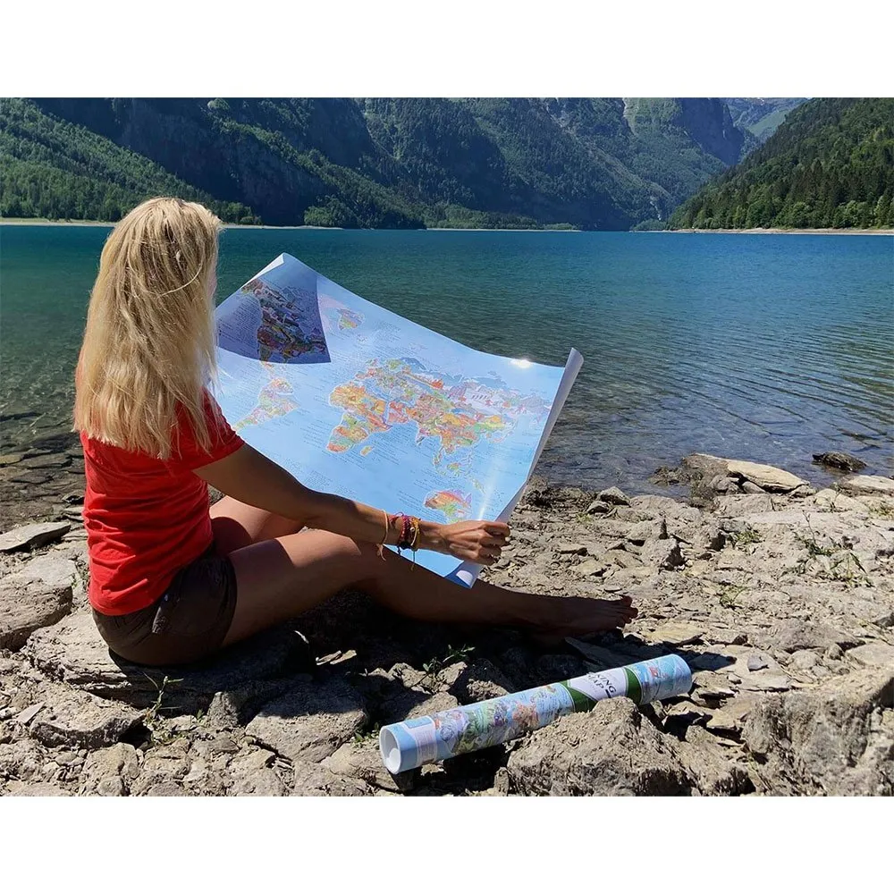 Awesome maps Hiking Map Best Trails In The World White | Trekkinn