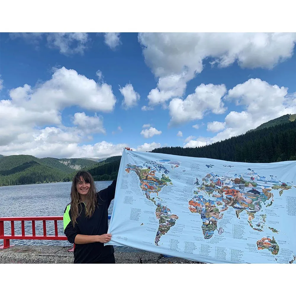 Awesome maps Mountain Bike Map Best Trails In The World towel ...